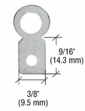 321 - CRL Large Single Eyelet Safety Swivel Metal Type Hanger