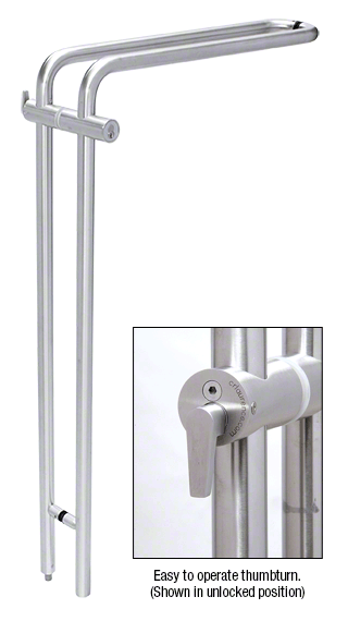 LLPA110CLPS - CRL Polished Stainless 48" Left Hand LLPA Series Locking ...