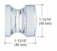 SDK410CR - CRL Chrome Back-to-Back Glass Shower Door Knob