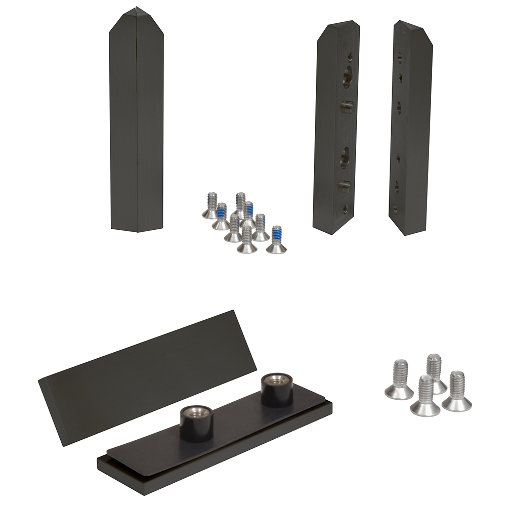 ZER000MBL - CRL Matte Black Zero Hinge Set