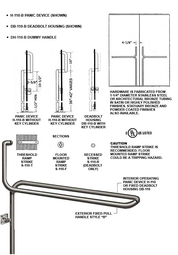 CRL / Blumcraft Architectural Glass Doors, Panic Devices, Display Doors ...